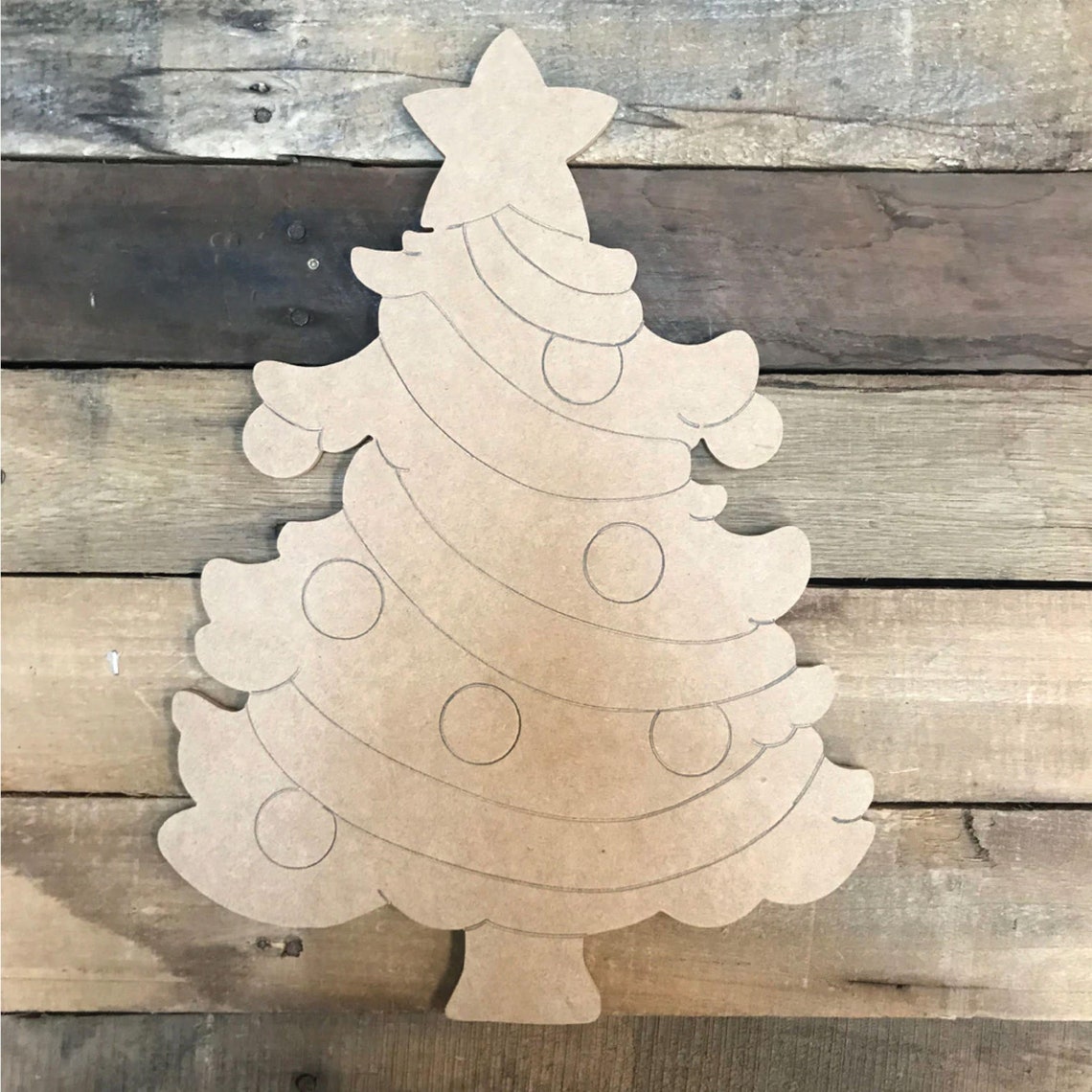 Unfinished DIY Wooden Christmas Tree Cutout Paint Your Own - Etsy