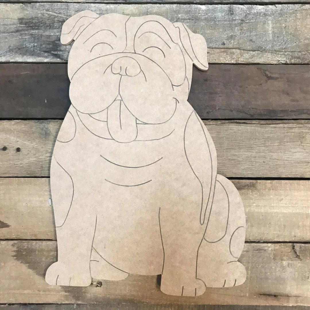 Paint and Sip: DIY Wood Art, Bulldog Cutout - Paint Your Own Spring ...