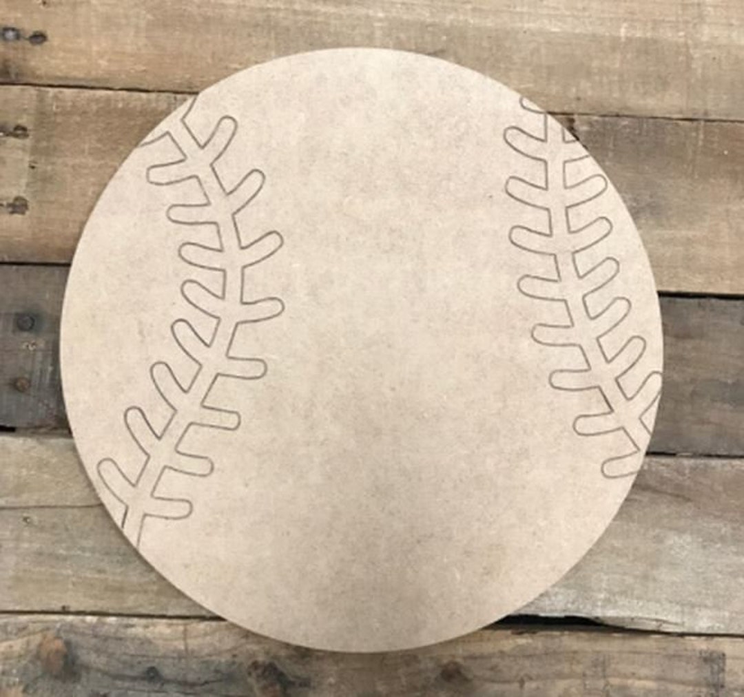 Unfinished DIY Wooden Baseball Cut Out Paint Your Own Decor - Etsy