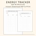 Energy Tracker Gas & Electricity Usage Log Printable PDF Download - Etsy