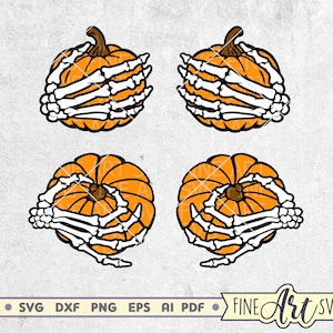 skeleton hand pumpkin stencil