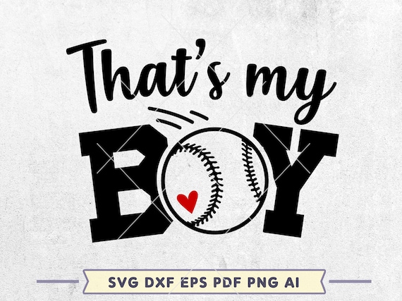 That's My Boy Svg Baseball Svg Cheerleader Svg Baseball - Etsy
