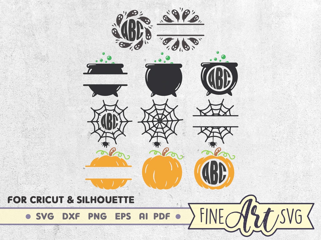 Halloween SVG Bundle: Witch, Pumpkin, Spider Web, Ghost (digital ...