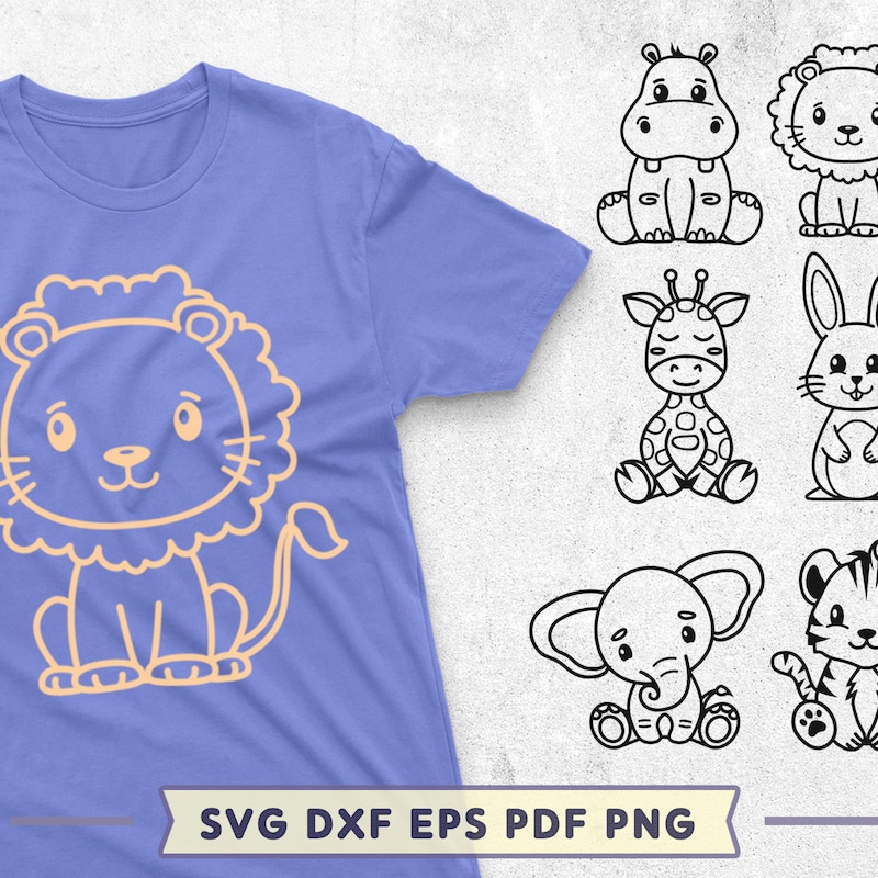 Baby Animals Svg - Etsy