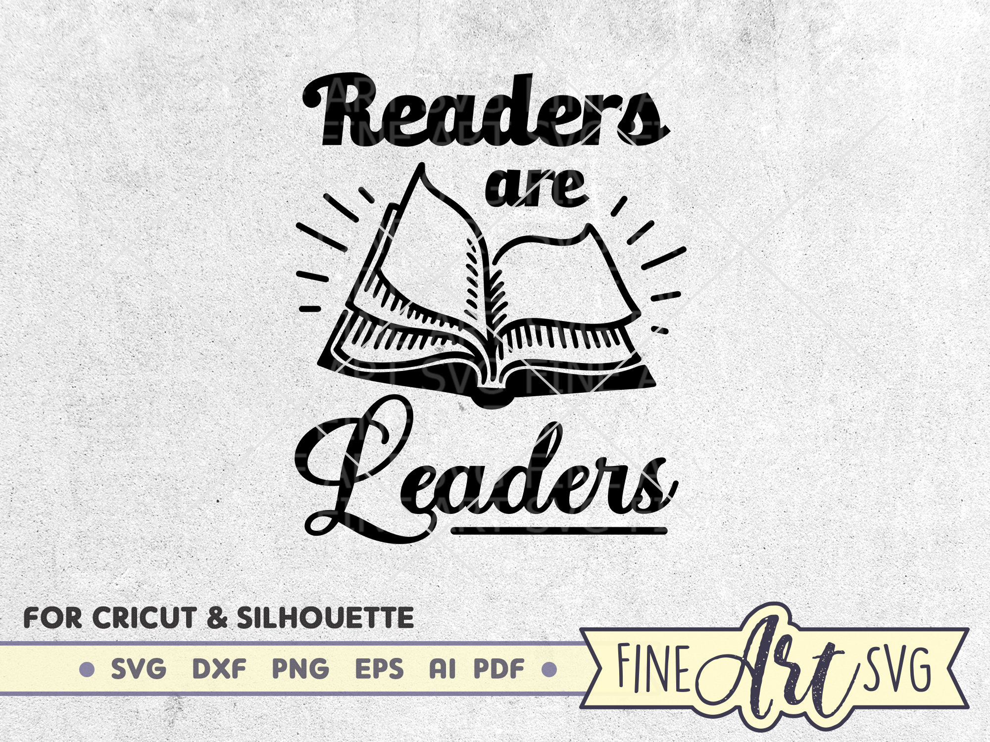 Readers are Leaders SVG Cut File for Cricut or Silhouette | Etsy