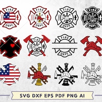Fire Dept SVG, Svg Logo, Firefighter Svg, Fireman Logo, Fireman Badge ...