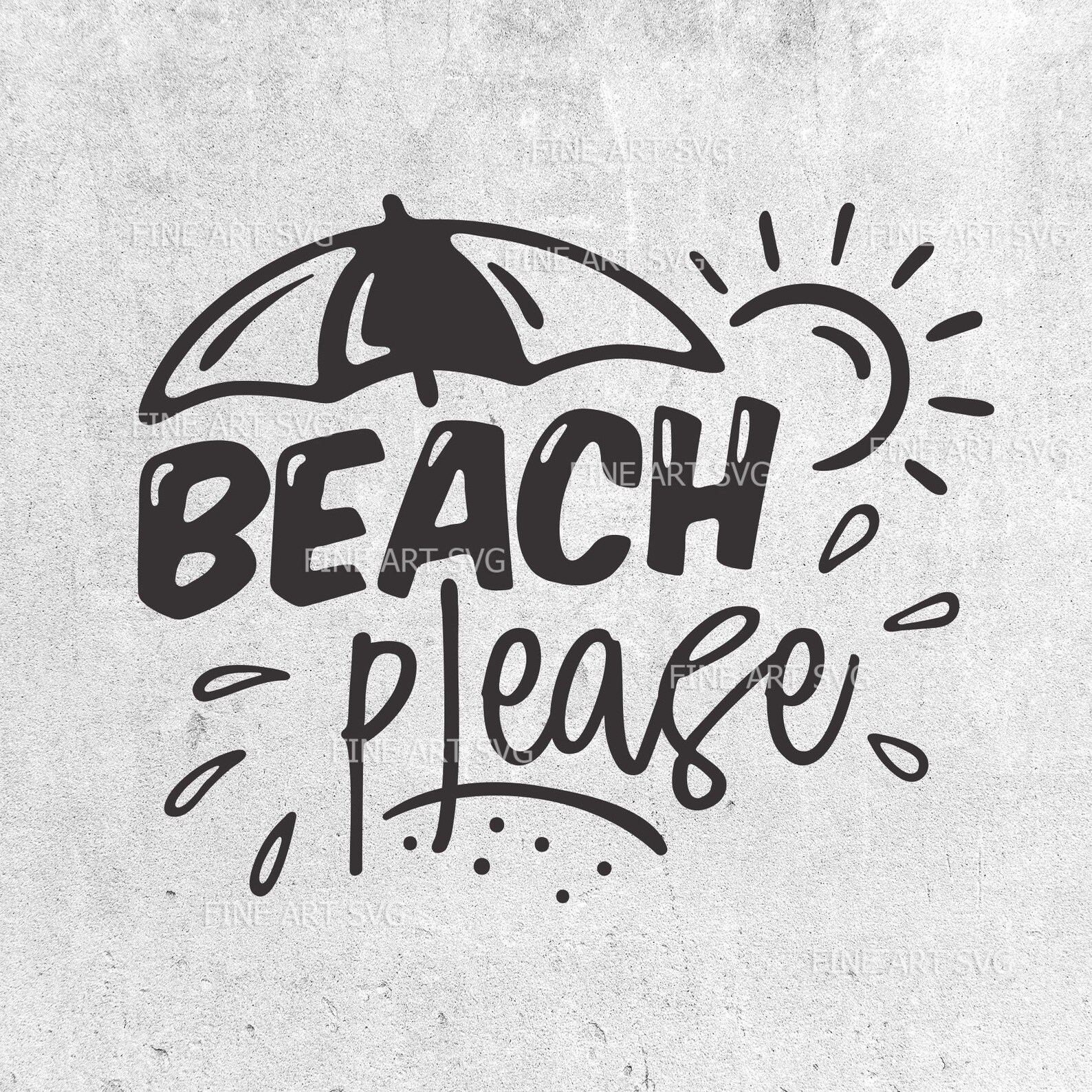 Beach Please Svg Design Summer Svg File For Cricut Etsy