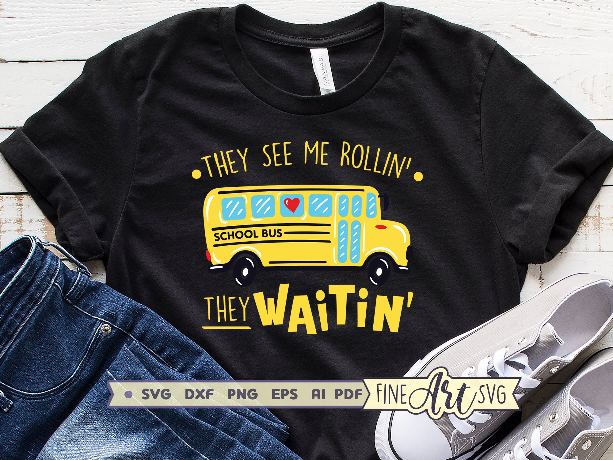 Bus Driver Shirt SVG Design School Bus Svg File Cricut and | Etsy