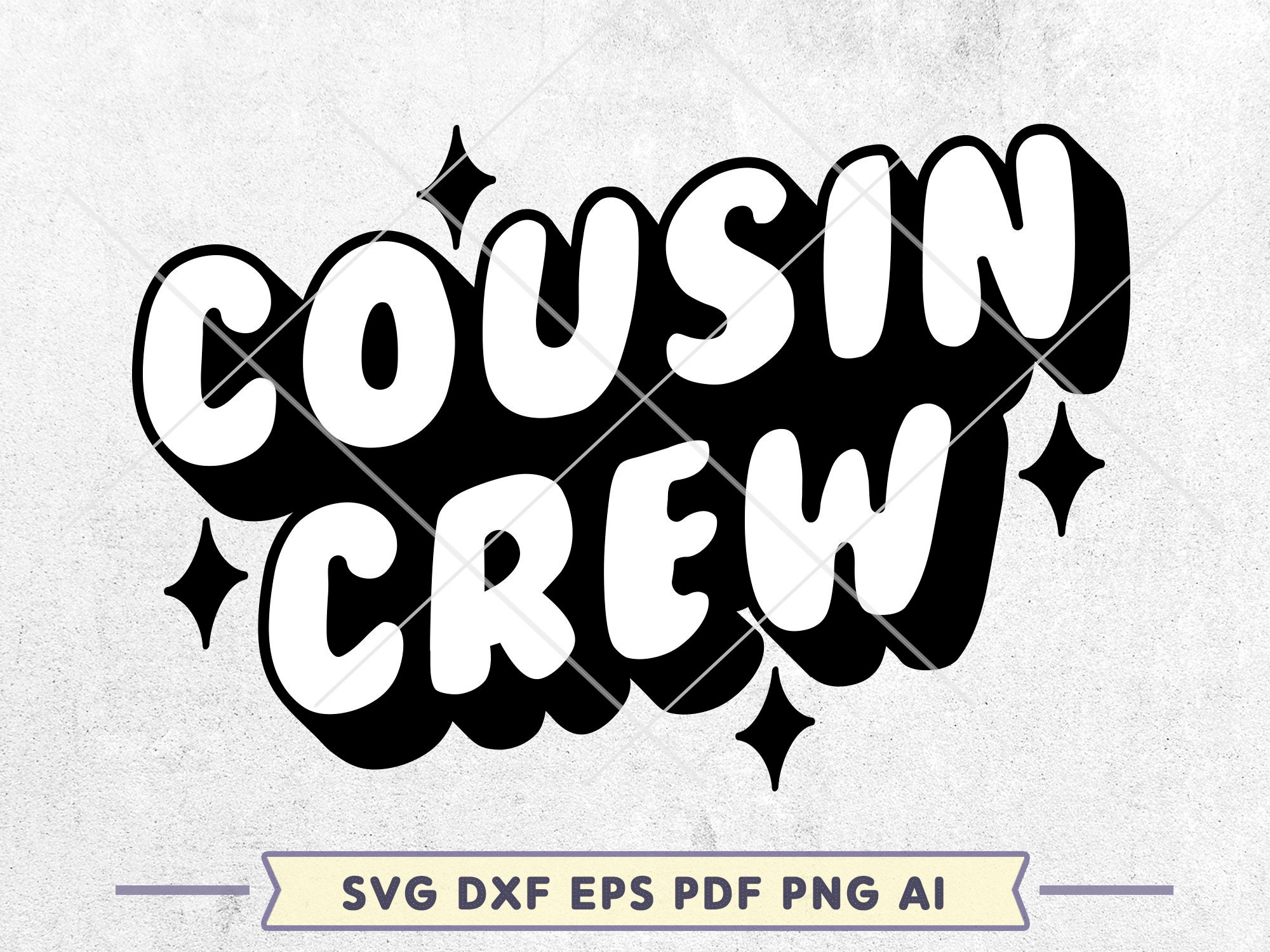 Cousin Crew SVG File Cousin Team Svg Family Svg Sign Cousin - Etsy
