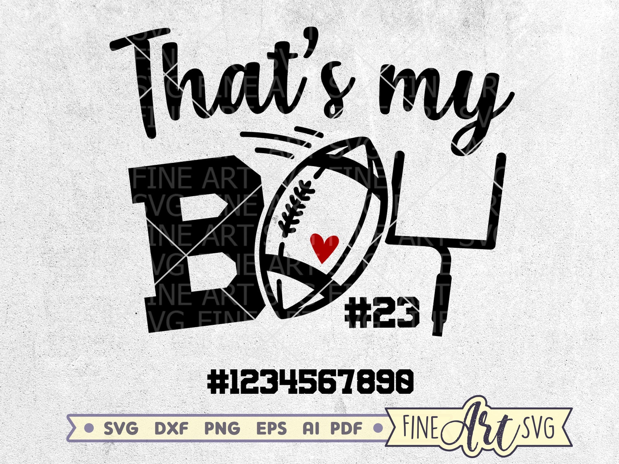 That's My Boy SVG Football Svg Football Mom Shirt | Etsy