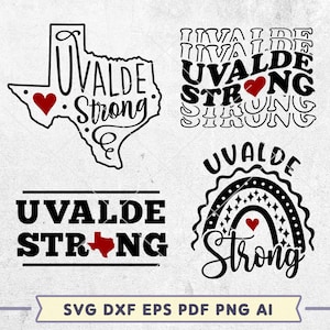Uvalde Strong SVG Bundle: Texas Shirt Design (digital Download) - Etsy