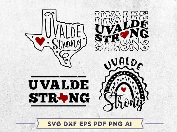 Uvalde Strong SVG Bundle Texas Svg Pray for Uvalde Cricut - Etsy