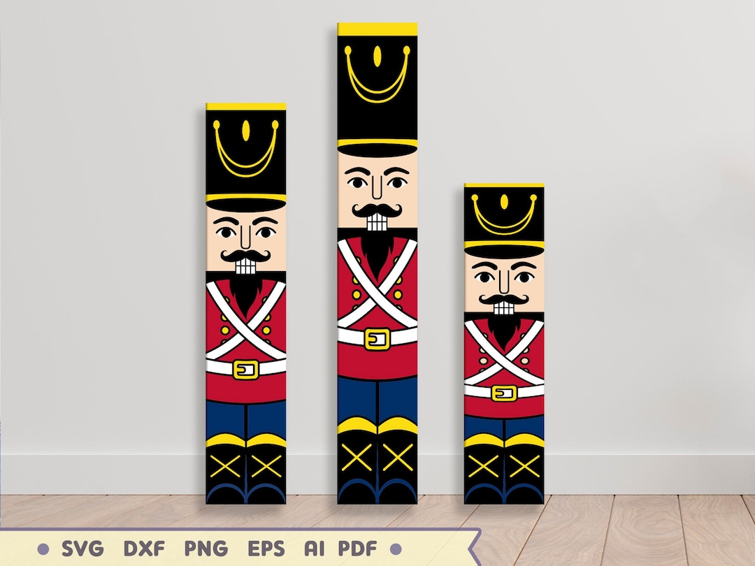 Nutcracker Porch Sign SVG: Christmas Welcome Door Design (digital ...
