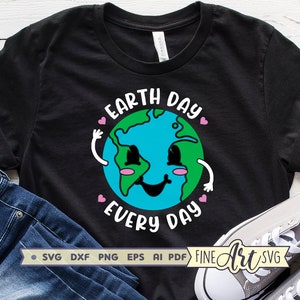 Earth Day Every Day SVG File, 2021 Save the Earth Svg Cup Design ...