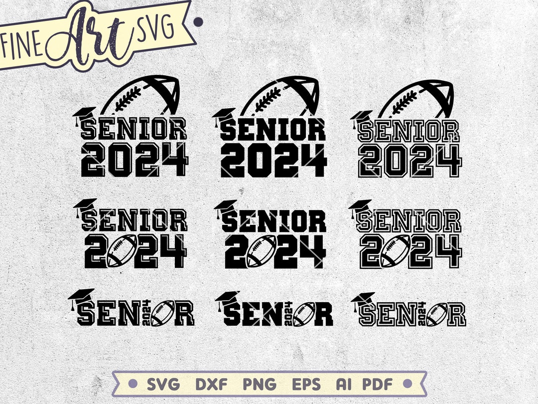 Football Graduation 2024 Shirt Svg Design, Football Senior Svg ...