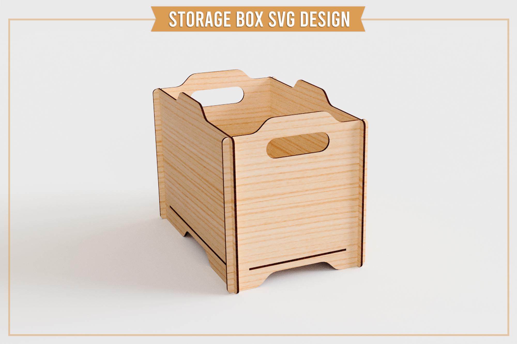 Laser Cut Storage Box SVG, Stackable Organizer Template (digital ...