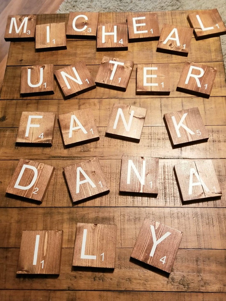 Scrabble Tiles Large Scrabble Tiles Wall - Etsy