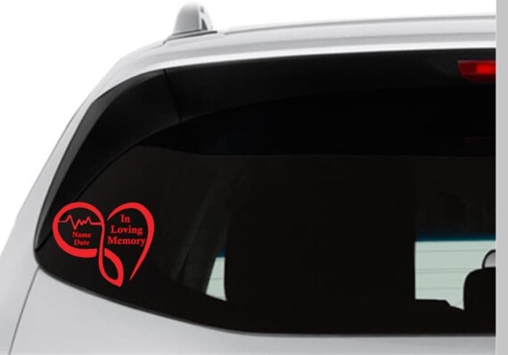 Memorial Decal in Loving Memory Rip Decals Window Decals - Etsy