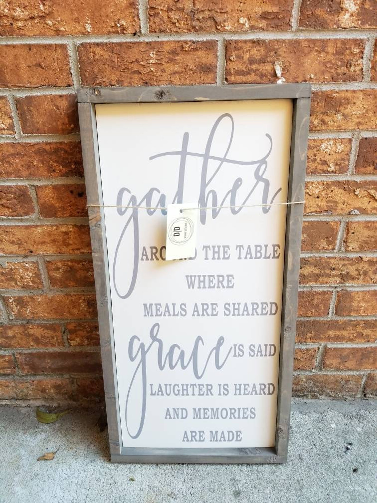 Gather Around the Table Sign Gather Signfamily Sign Home | Etsy