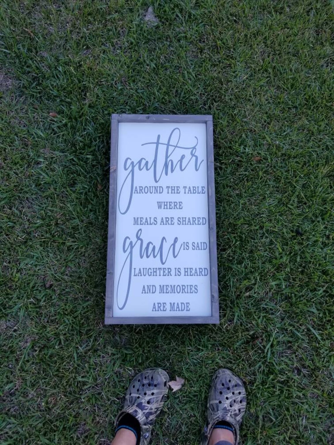 Gather Around the Table Sign Gather Signfamily Sign Home | Etsy
