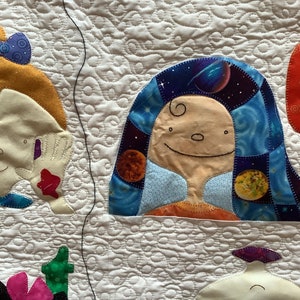 Alphabet Quilt; Custom Quilted, Appliqué, Quilt Shop Quality Fabrics ...