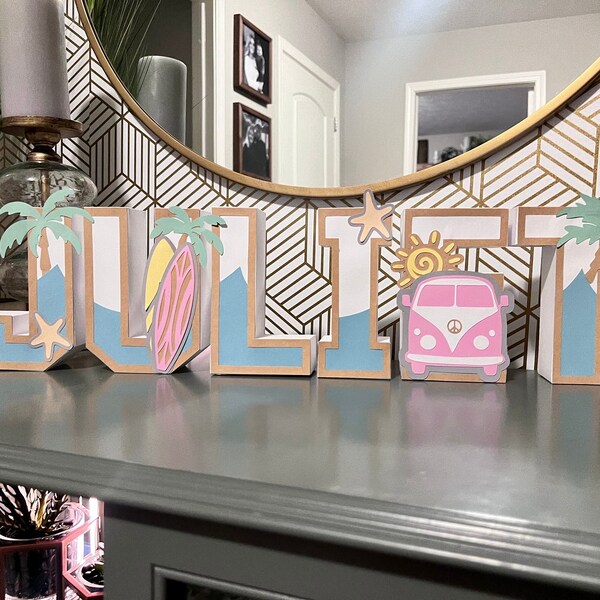 Surf Letters - Etsy