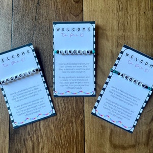 Friendship Bracelet Tags | Gift Tag | Back to School - Etsy