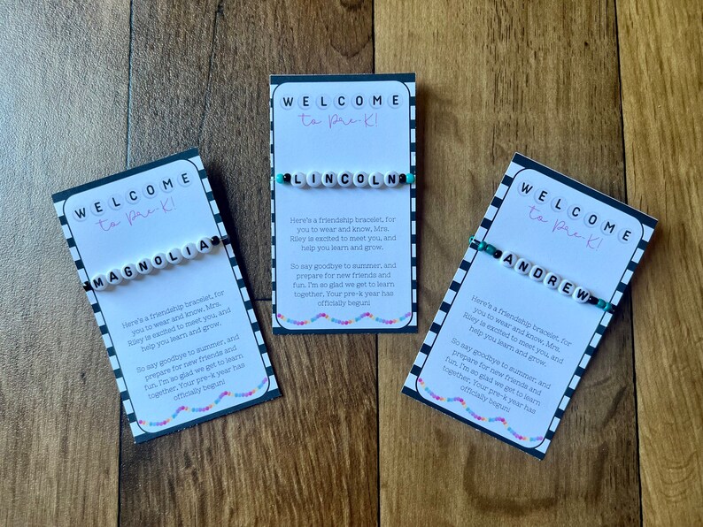 Friendship Bracelet Tags | Gift Tag | Back to School - Etsy