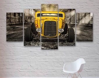 Hot Rod Canvas Art | Etsy