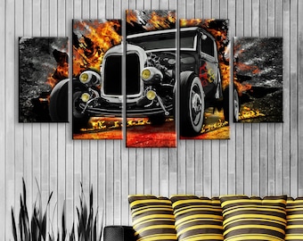 Hot Rod Wall Art - Etsy