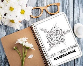 Coloring Book Positive Affirmation - Etsy