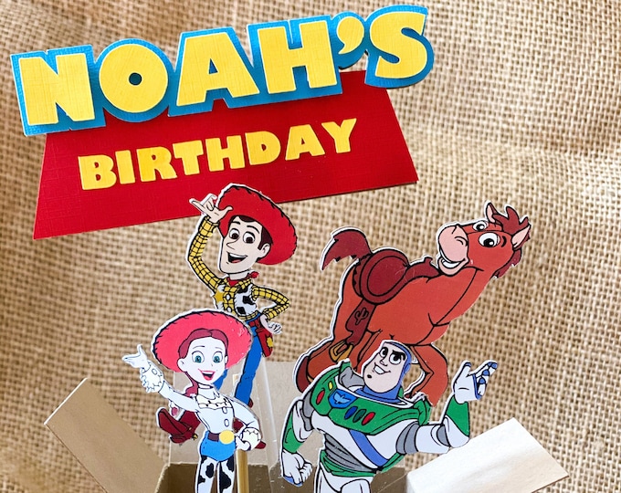 Custom Toy Story Birthday Cake Topper: Personalized Party Decor - Etsy