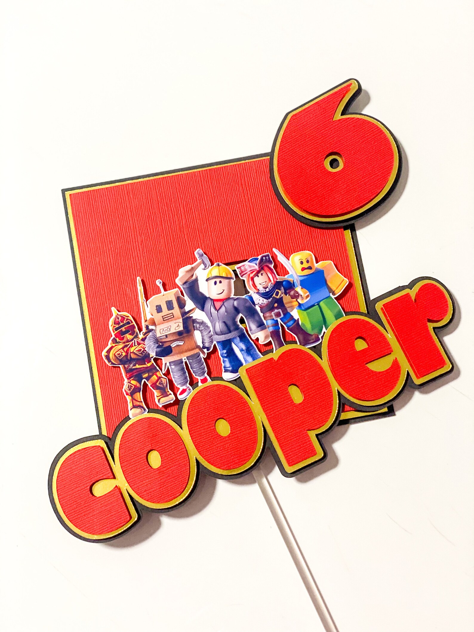 Roblox Cake Topper | Roblox Decor | Roblox Theme Party | Birthday Decor ...