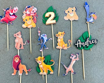 12 Baby Simba, Lion King Cupcake Toppers, Party Decoration - Etsy