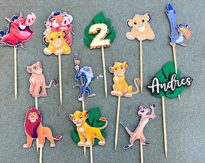12 Baby Simba, Lion King Cupcake Toppers, Party Decoration - Etsy