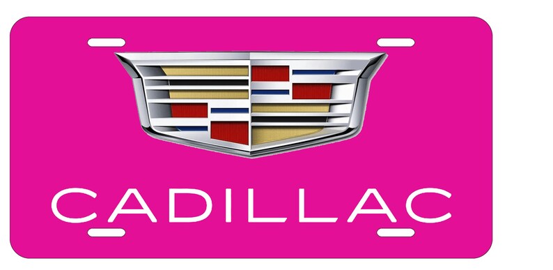 Cadillac Emblem | New Car Logo | Custom Aluminum License Plate - Etsy