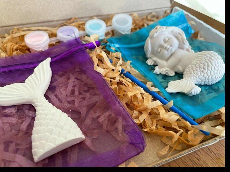 Mermaid Name Paint Kit: DIY Kids Craft, Party Favor - Etsy