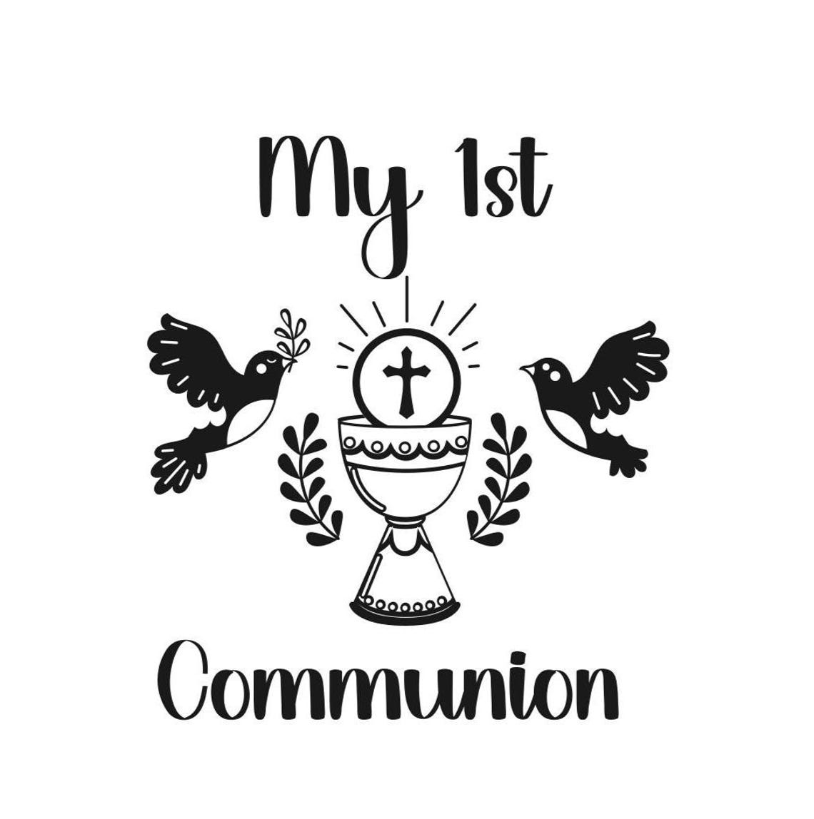 My First Holy Communion Svg and Png Digital File - Etsy