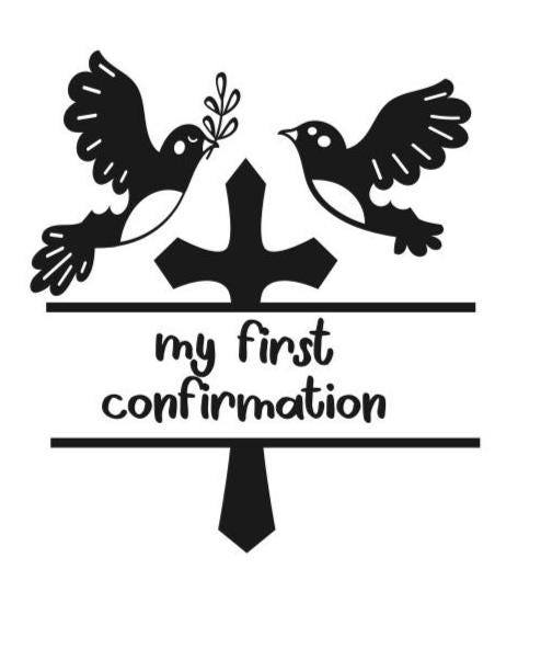 My First Confirmation Svg and Png Digital File - Etsy