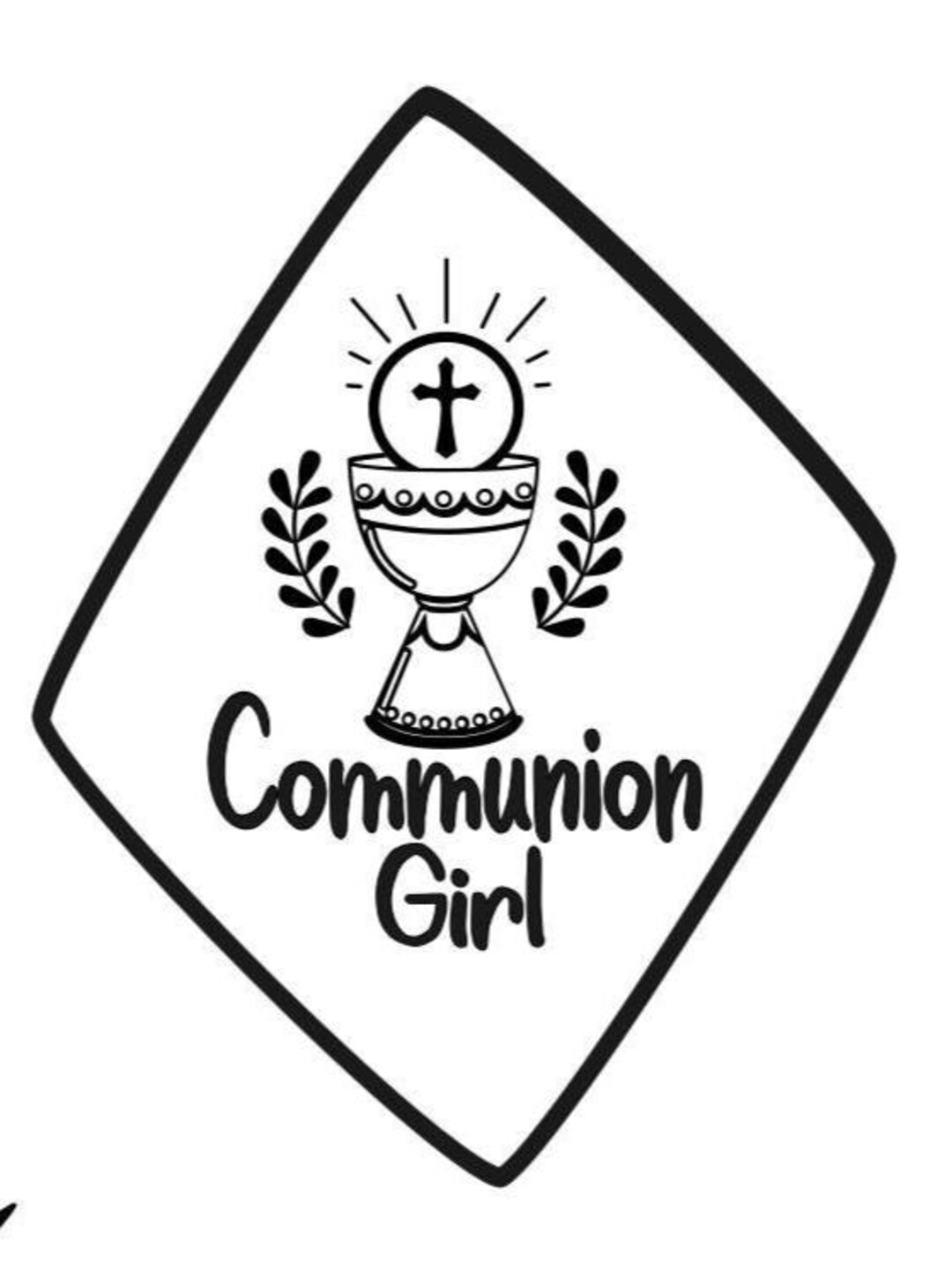 Communion Girl Svg and Png Digital File - Etsy