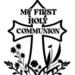My First Holy Communion Svg and Png Digital File - Etsy