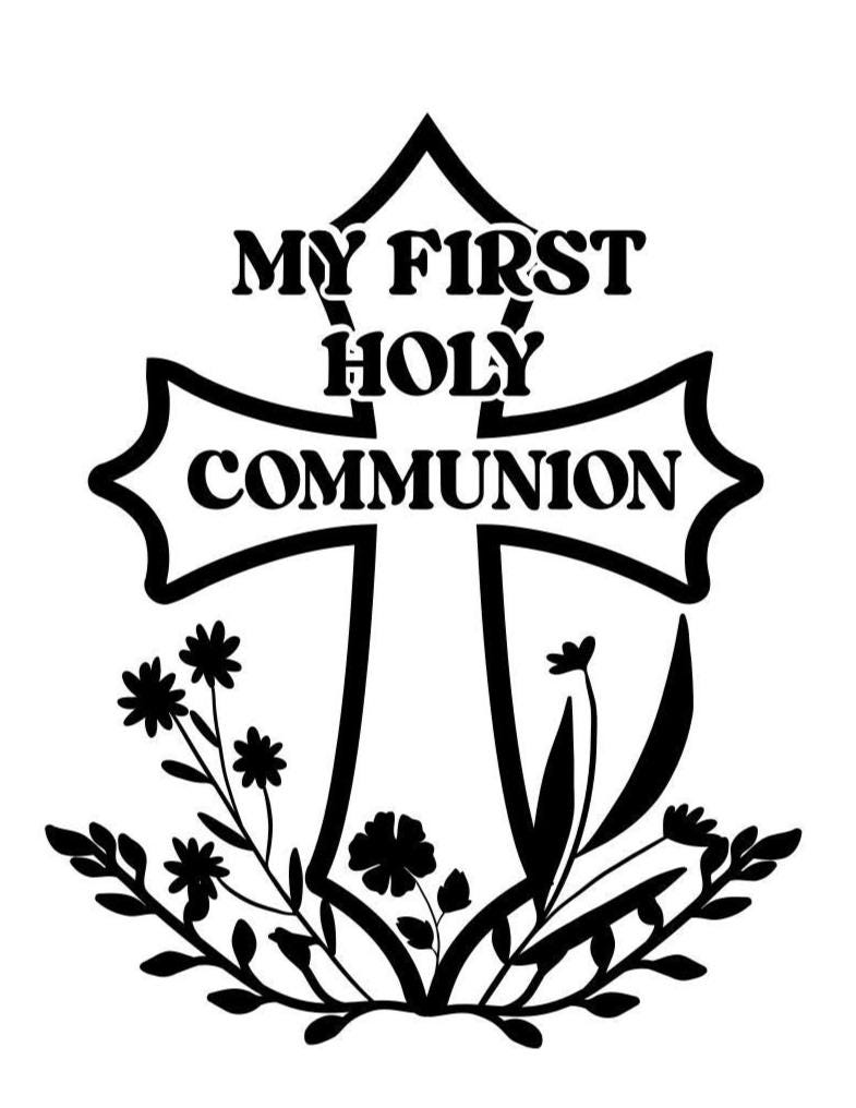 My First Holy Communion Svg and Png Digital File - Etsy