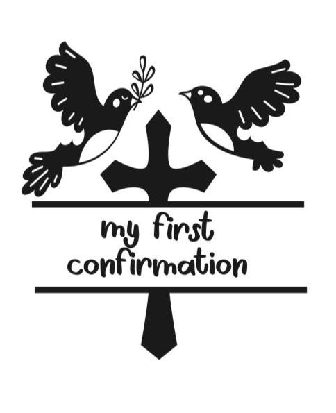 My First Confirmation Svg and Png Digital File - Etsy