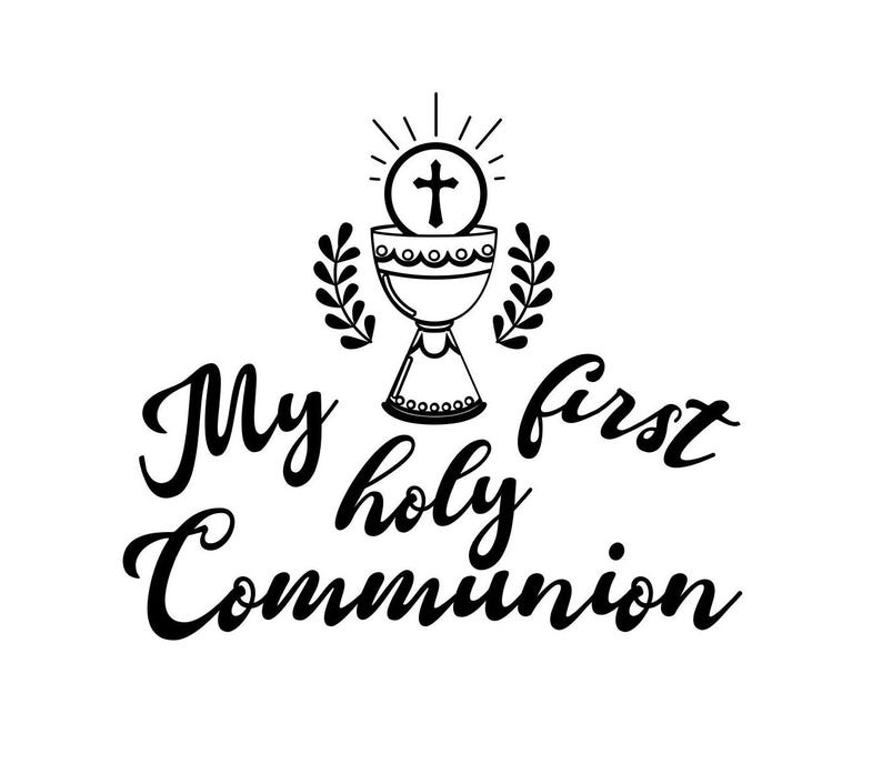 My First Holy Communion Svg and Png Digital File - Etsy