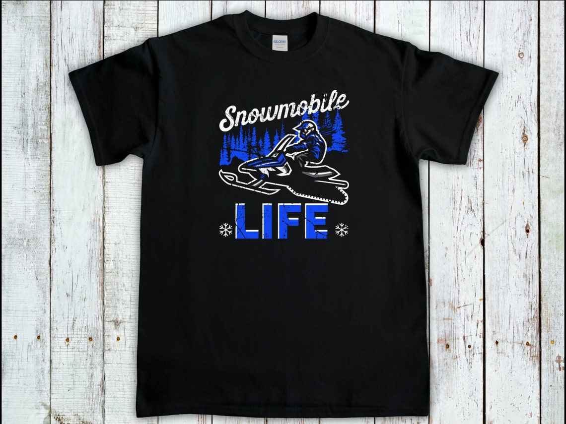 Snowmobiler Shirt, Snowmobile Life, Snow Sport, Sledding T-shirt ...