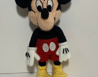 Hand Crocheted Mickey Mouse Pumpkin in Burnt Orange - Etsy