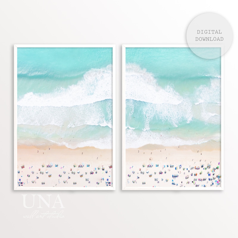Aerial Beach Print - Etsy