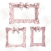 Coquette Pink Frame Mockup Bundle: Romantic Revival Clip Art (PNG ...