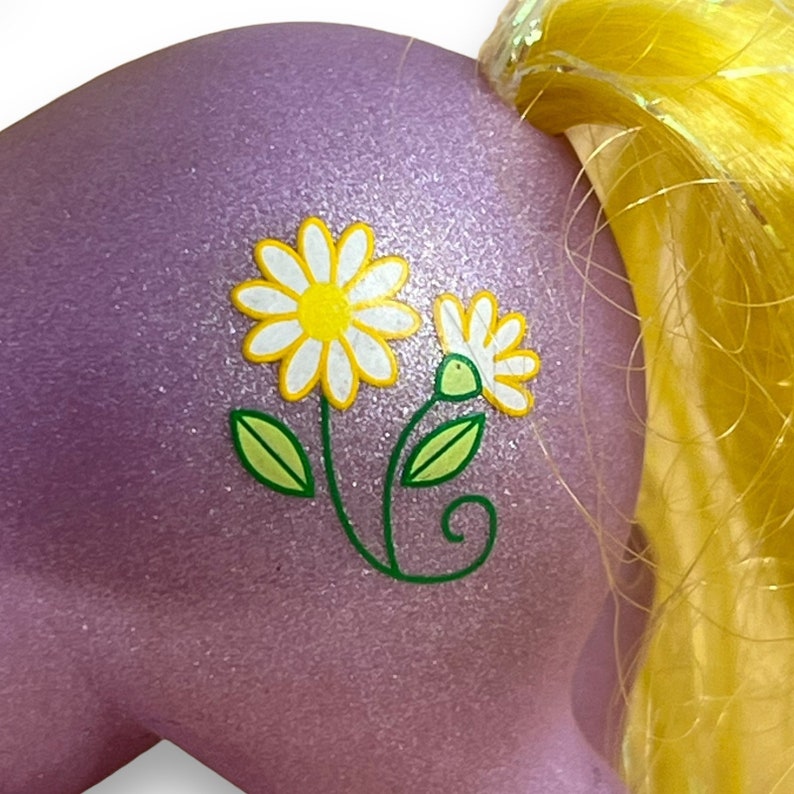 My Little Pony G3 Daisyjo MLP Daisy Flower Cutie Mark Purple Yellow ...