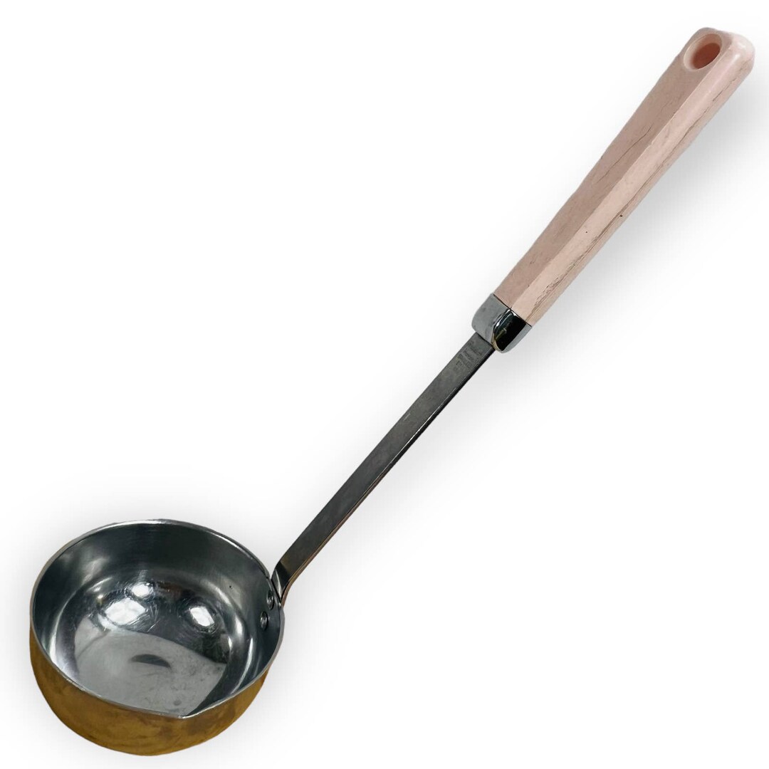 Vintage Maid of Honor Ladle Stainless Pink Wood Handle Spouted Cooking ...
